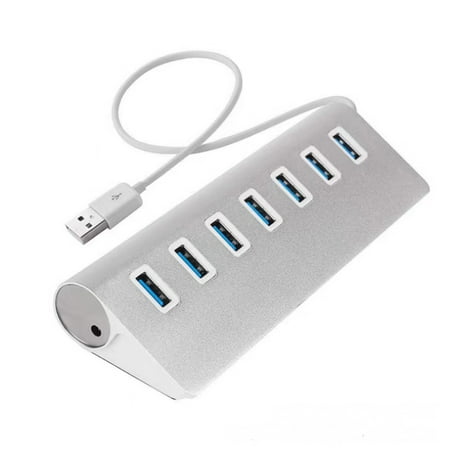 7-Port USB Hub Splitter USB 3.0 High Speed Hub for Laptops Computer USB ...