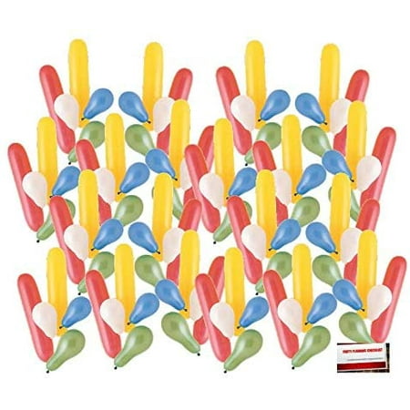 100 Ballons en Latex Assortis de Couleurs, Formes et Tailles (Plus la ...