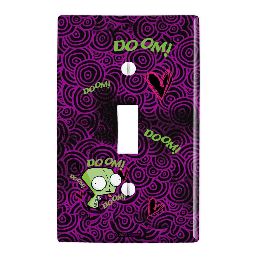 Invader Zim Gir Doom Dance Plastic Wall Decor Toggle Light Switch Plate ...