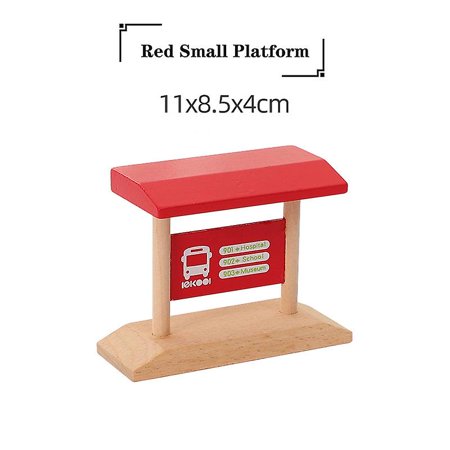 Beech Wooden Train Track Parts Roadblock Gas Station Wood Tracks ...