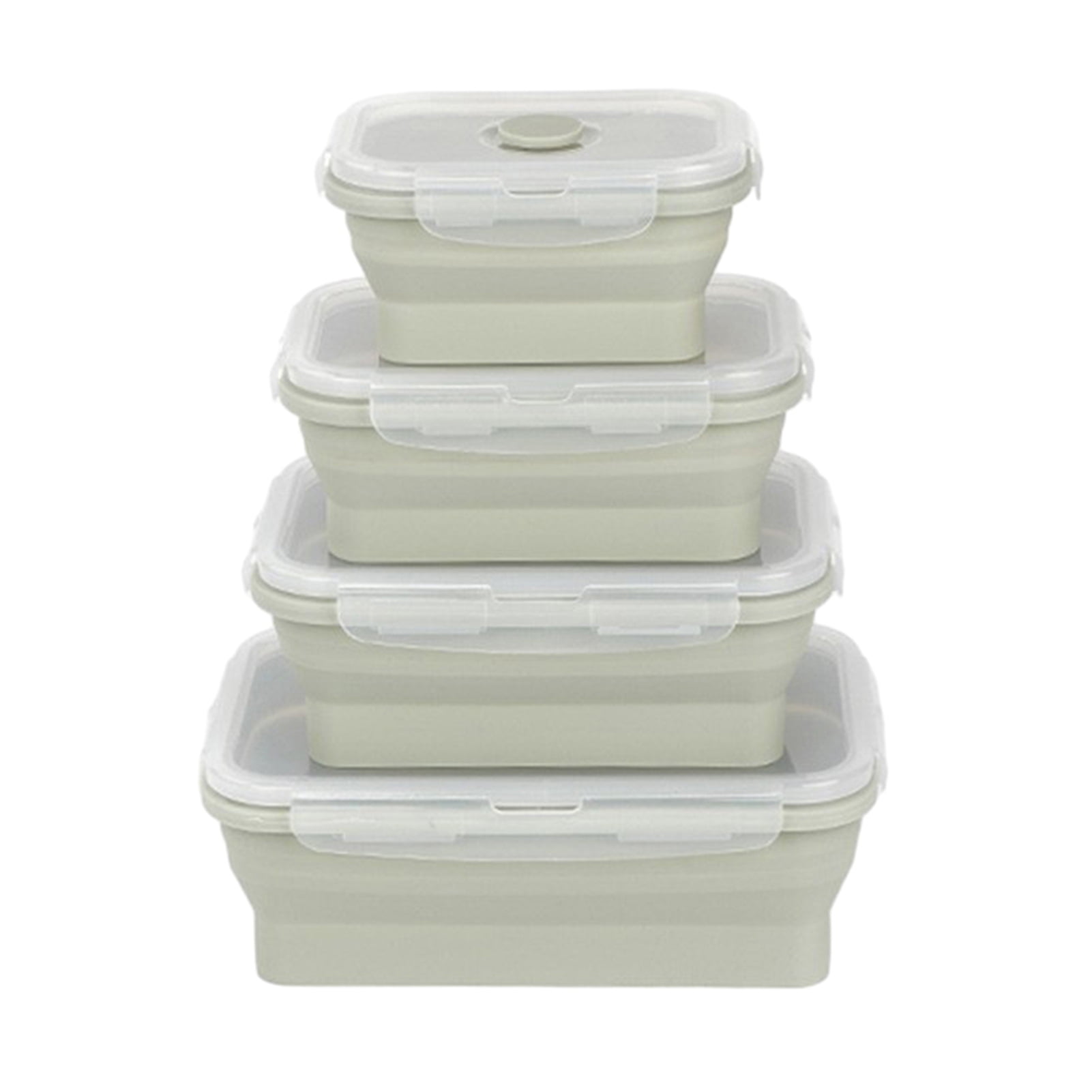 Yasu Leak-proof Lunch Box Folding Lunch Box Leak-proof Silicone Lunch ...