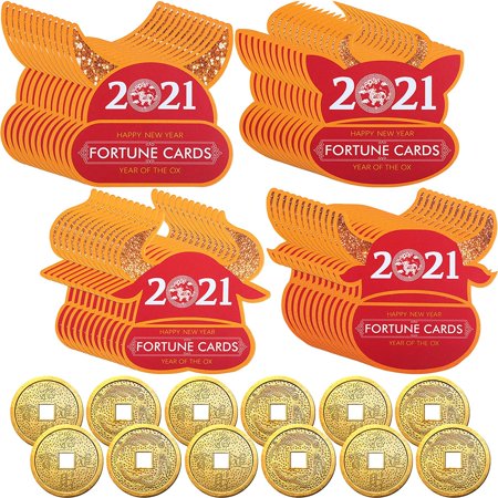 48 Pieces Chinese New Year Scratch Off Cards 2021 Year of The Ox ...
