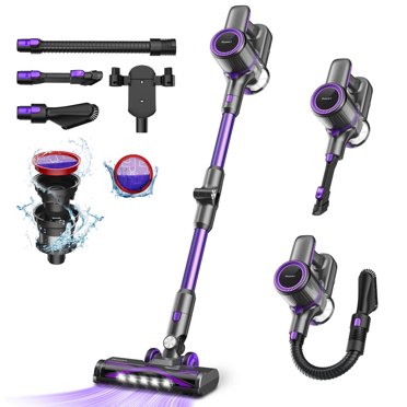 Buture Pro Cordless Vacuum Cleaner 55Mins Stick Vacuum Lightweight for ...