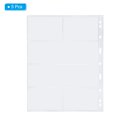 Uxcell 8 Pockets Coin Collecting Pages, 5 Sheets Coin Binder Inserts ...