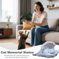 Cat Memorial Gifts for Loss of Cat, Peaceful Sleeping Solar Angel Cat ...