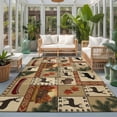 3'x5' Area Rugs, Farmhouse Deer Indoor Outdoor Area Rug for Living Room ...