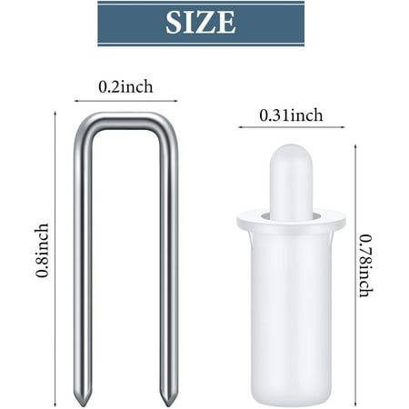 40 Pieces Plantation Shutter Repair Tool Set, Including 20 Spring Loaded Shutter Pins and 20 ...