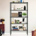 NiamVelo 5-Tier Wire Storage Shelves, Black - Walmart.com
