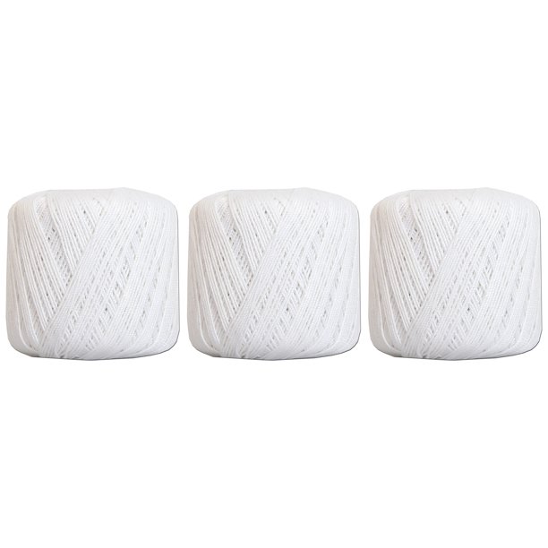 Threadart 3 Ball Pack 100% Pure Cotton Crochet Thread by Threadart ...