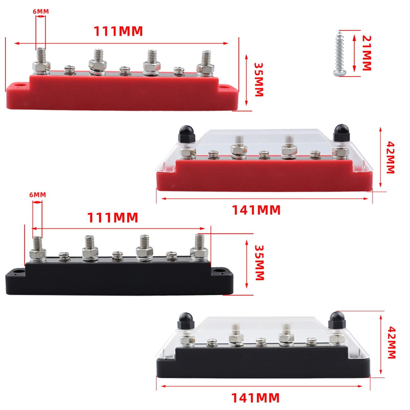 Negative Bus Bar 12v 316 Distribution 4 Way Bus Bar Power Distribution ...