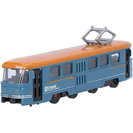 Alloy Trolley Bus Toy, High Simulation Alloy Trains Model Car Toy Pull ...