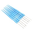 7pcs Latch Hook Crochet Needle Blue Exquisite Simple Operation Crochet ...