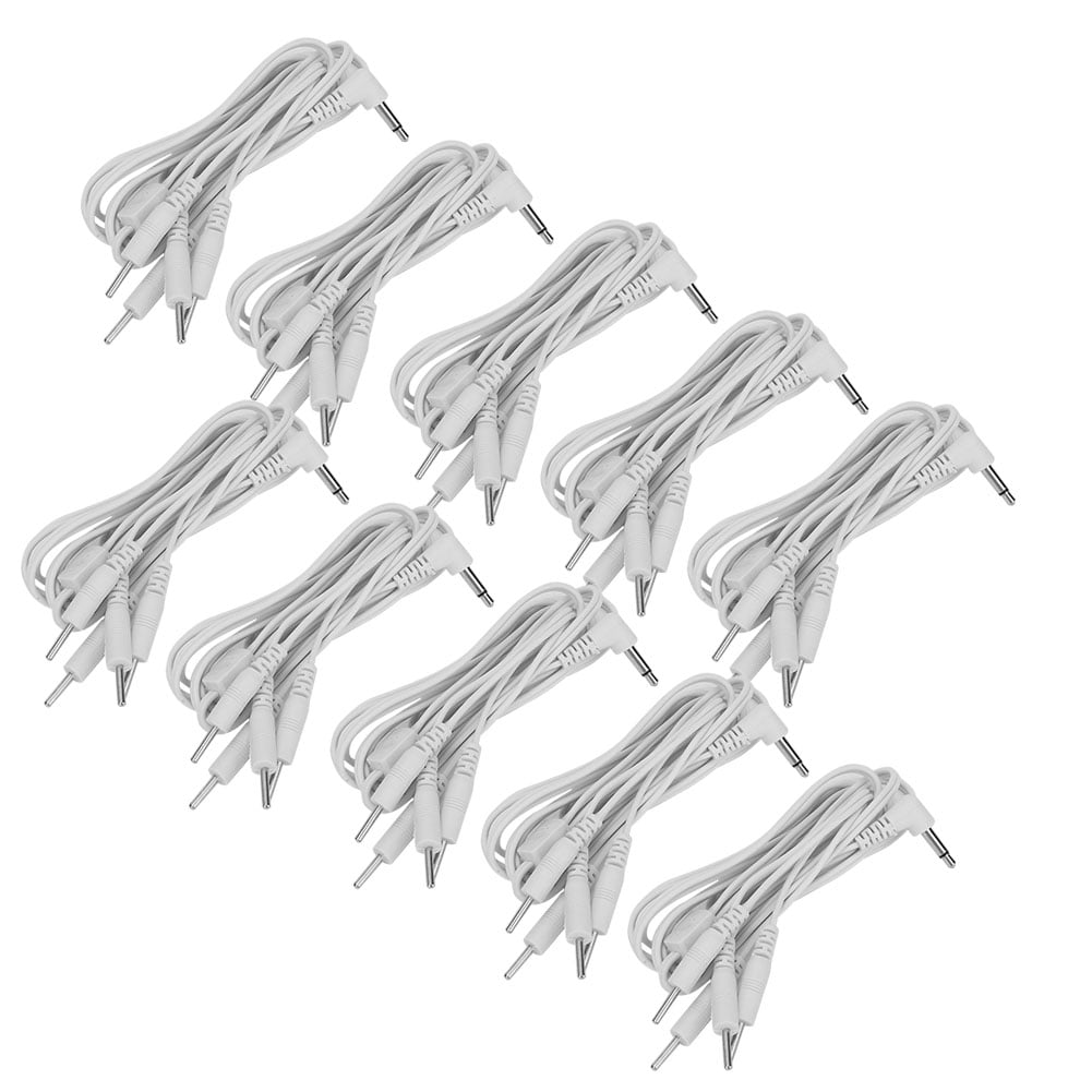 Cable conductor del electrodo, 10 piezas DC 3,5 mm Pin TENS Cable D ...