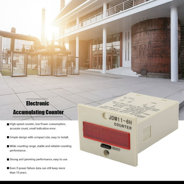 6 Digit Counter, Anti-Jamming Display Electronic Counter, Mechanical ...