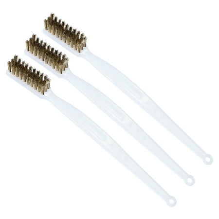 Brass Wire Cleaning Brush, 3 Packs Scrub Groove Detail Corner Gap ...
