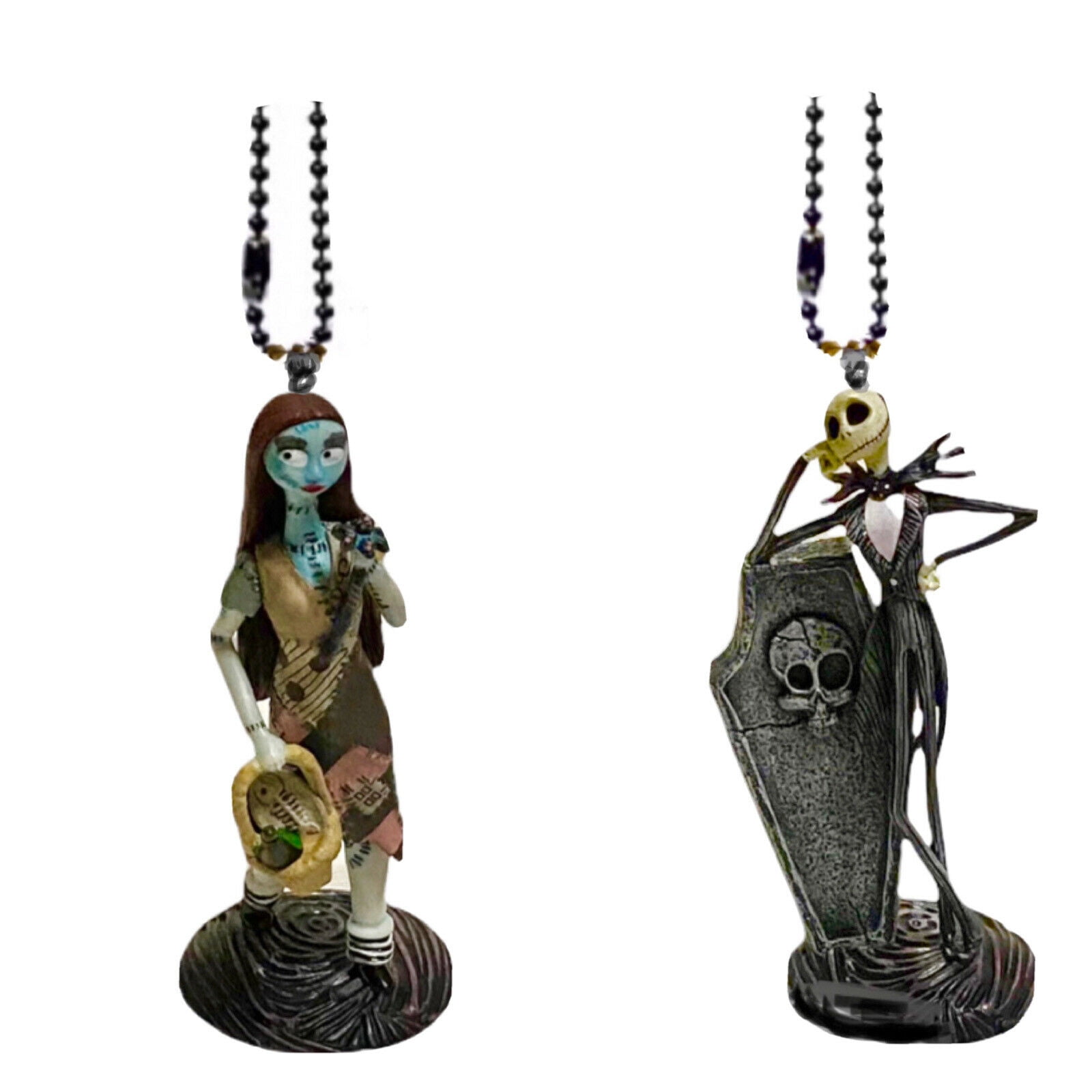 Nightmare Before Christmas Jack & Sally Keychain Dangler Ornament ...