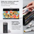 ARTEZA Alcohol Art Markers, Set of 36 Colors, Tropical Tones, Everblend ...