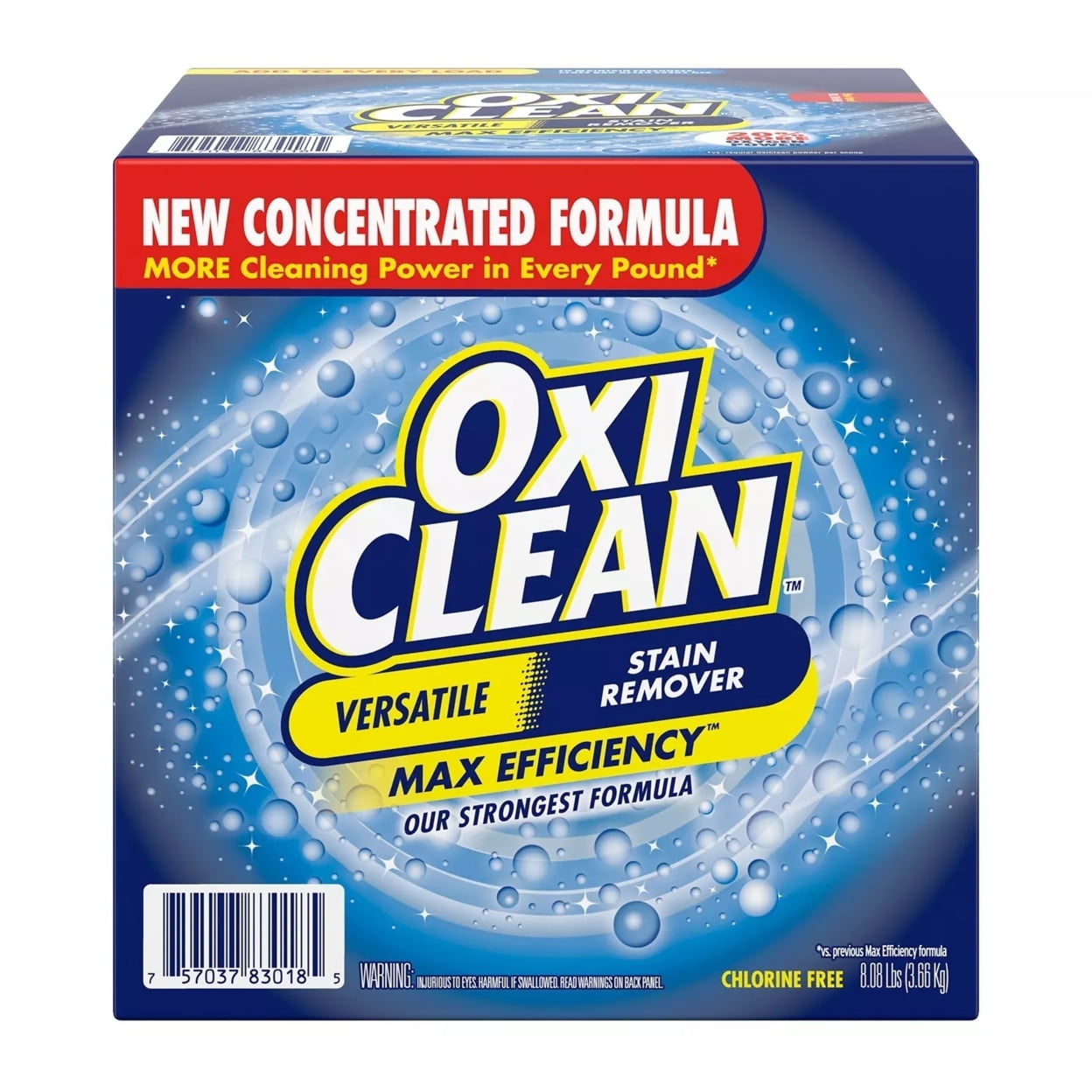 OxiClean Max Efficiency Versatile Stain Remover Powder (8.08 Pounds ...