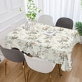 60x60in Square Printed Tablecloth Easy-Care Decorative Table Cloth for ...
