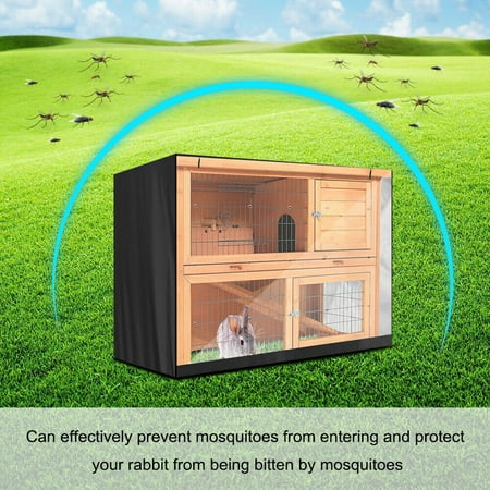 4FT Rabbit Hutch Cover Double Decker Pet Bunny Cage Bunny Cage ...