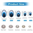 Oval Plastic Safety Craft Eye with Spacer for DIY Doll Toys Puppet ...