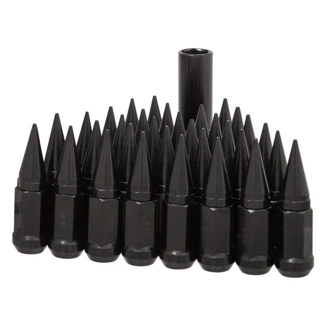 West Coast Wheel Accessories WCW-W5896SPKB 0.56 in. 8 Lug Chrome Cone ...