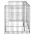 vidaXL Gabion Wall for Garbage Bins Galvanized Steel Stone Basket ...