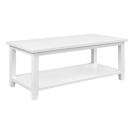 48" Minimalist Wood Coffee Table - Solid White - Walmart.ca