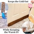 Cold, Hot Air Door Draft Stopper - Strong Metal Clips - Block Cold Air ...