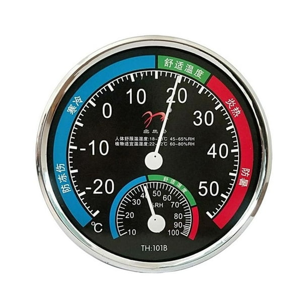 Naiovety Analog Hygrometer Indoor Living Room Instrument Temperature ...
