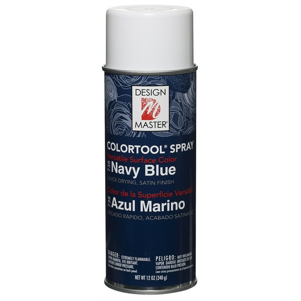 Design Master Colortool Spray Paint, 12oz, Matte, Navy Blue - Walmart.com