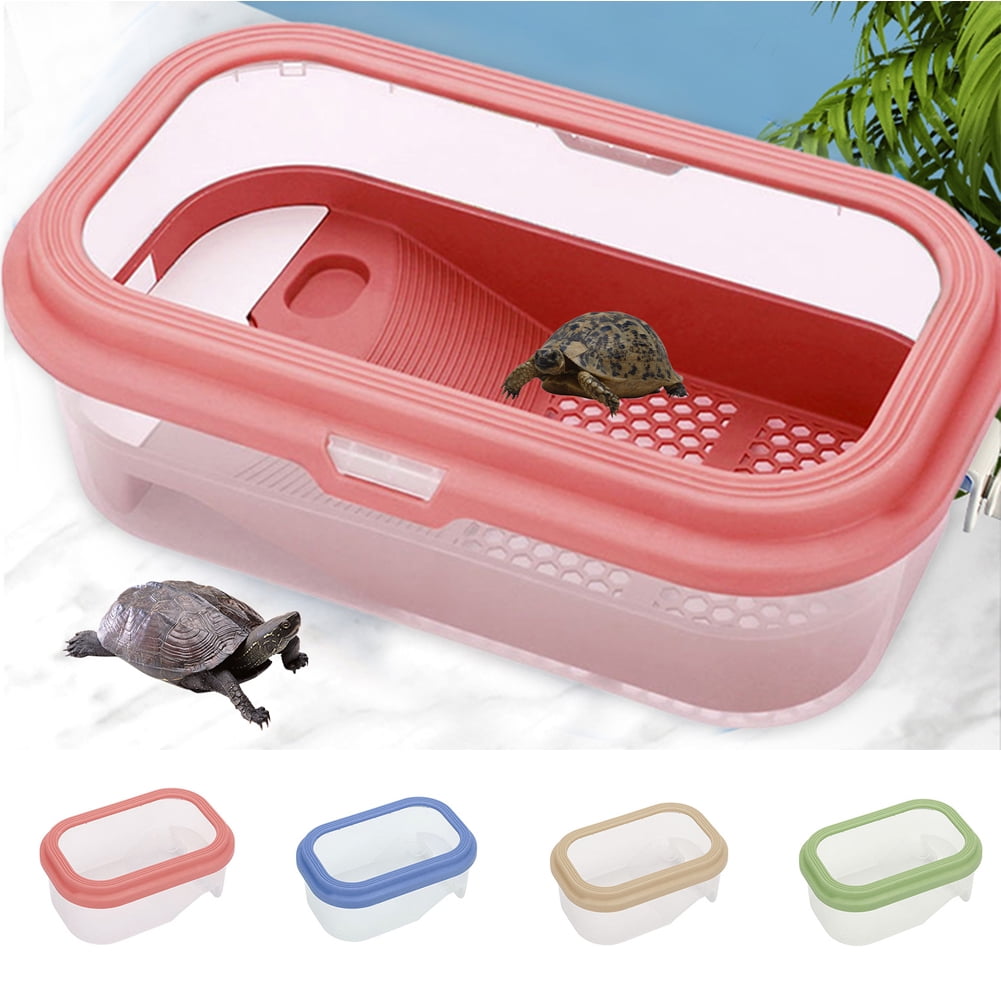 shenmeida Reptile Habitat, Double Layer Turtle Habitat Terrapin Lake ...