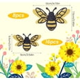 24 Pcs 3D Bee Decorations, 2 Size Double Layer Bumble Bee Wall Decor ...