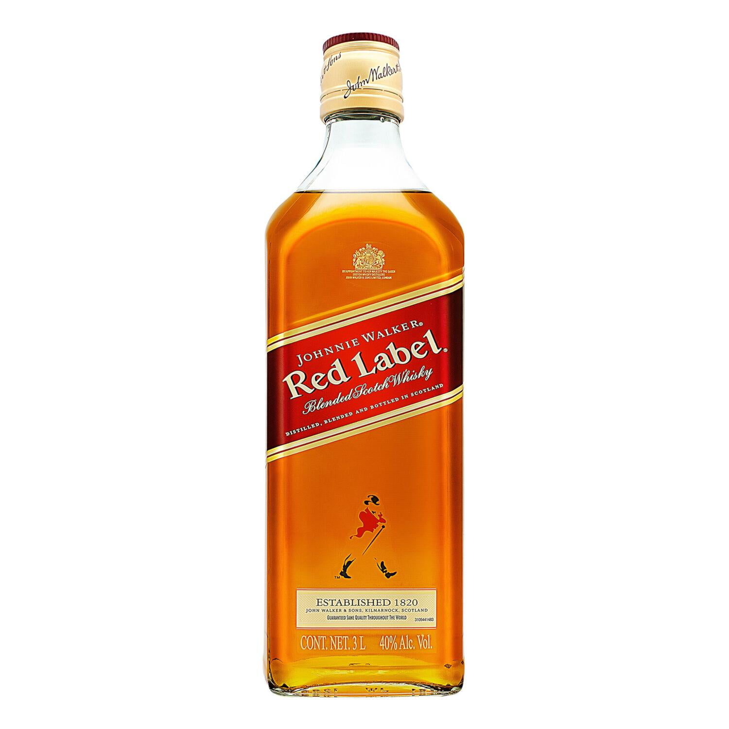 Pack de 2 Whisky Johnnie Walker Blend Red Label 3 L | Walmart en línea