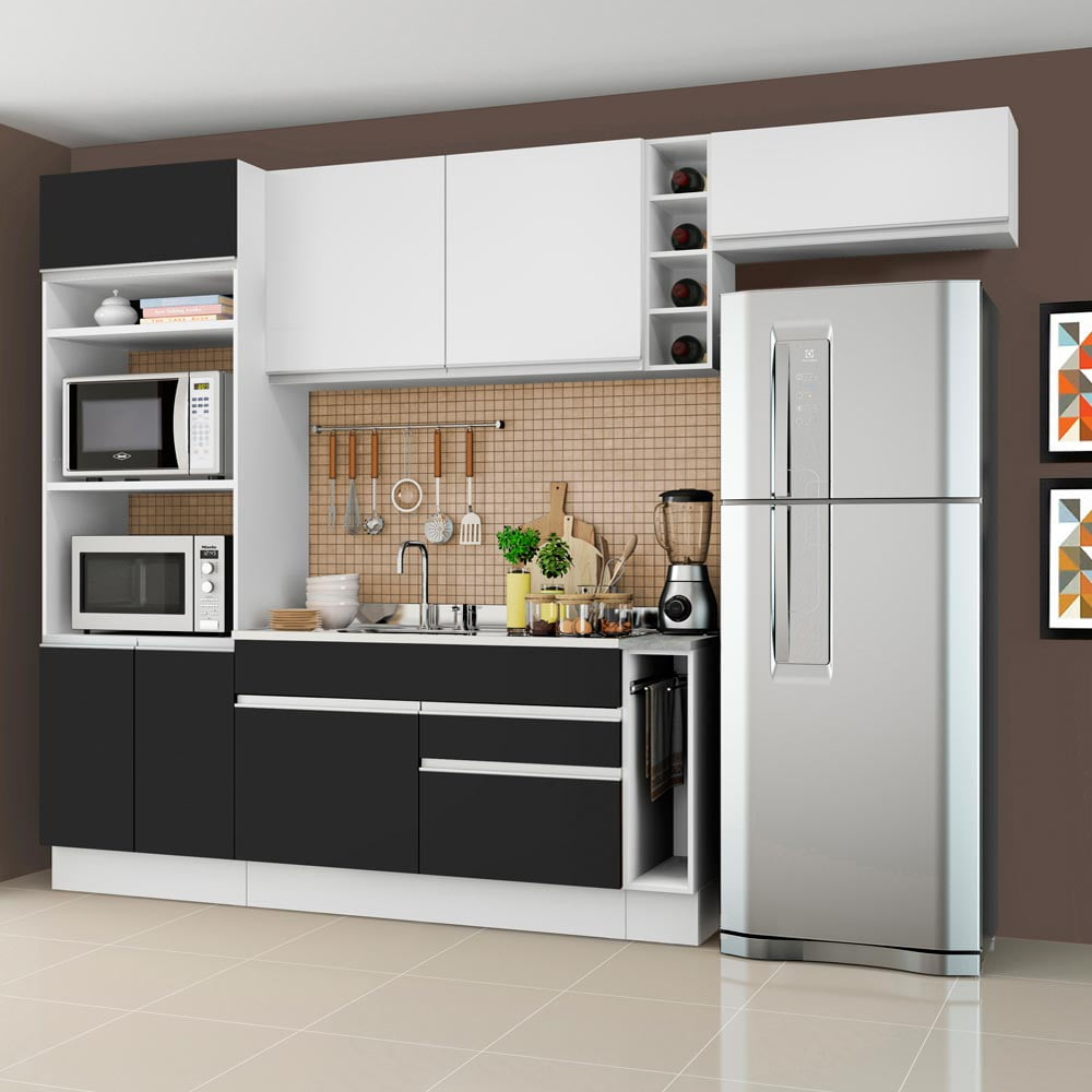 Cocina Integral Completa Modular Madesa Glamy 290cm BN 07 | Bodega Aurrera en línea