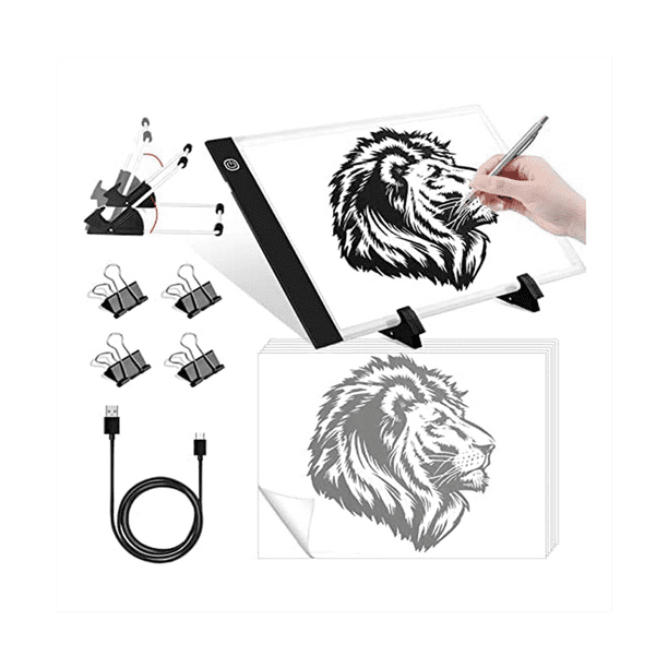 Winyuyby A4 LED Tracing Light Box Sheets A4 Tracing Paper for Drawing ...
