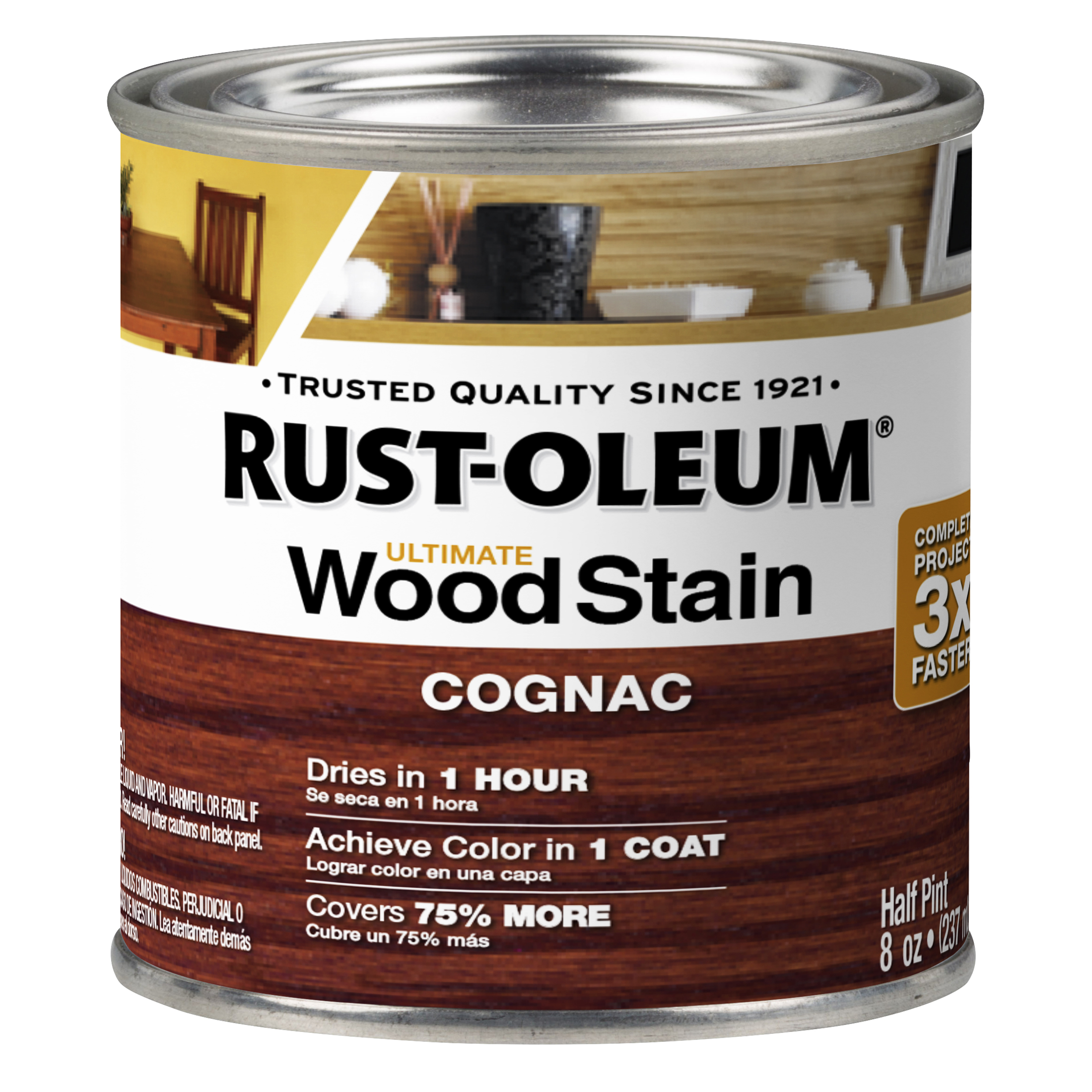 Buy Cognac, Rust-Oleum Ultimate Wood Stain-205154, Half Pint Online at ...