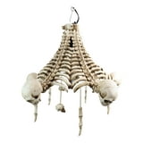 Ossuary Skulls Bones and Spines Pentagonal Ceiling Chandelier Light ...