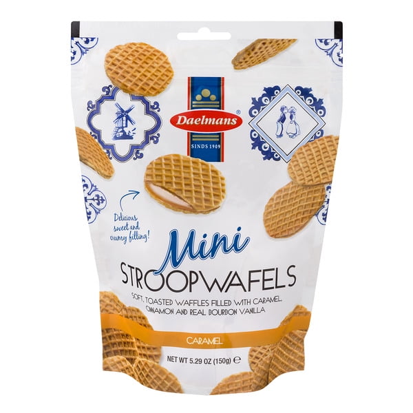 Daelmans Mini Caramel Stroopwafel Resealable Pouch - Walmart.com