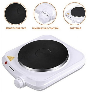 Elite Gourmet ESB-301BF Single Cast Electric Burner Hot Plate, Black ...