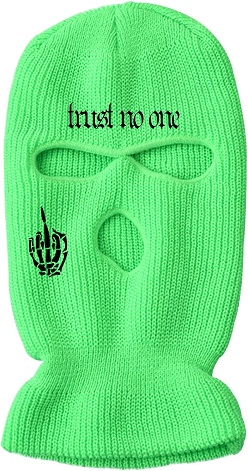 3-Hole Knitted Full Face Cover Ski Mask Soft Winter Balaclava Cap Warm ...