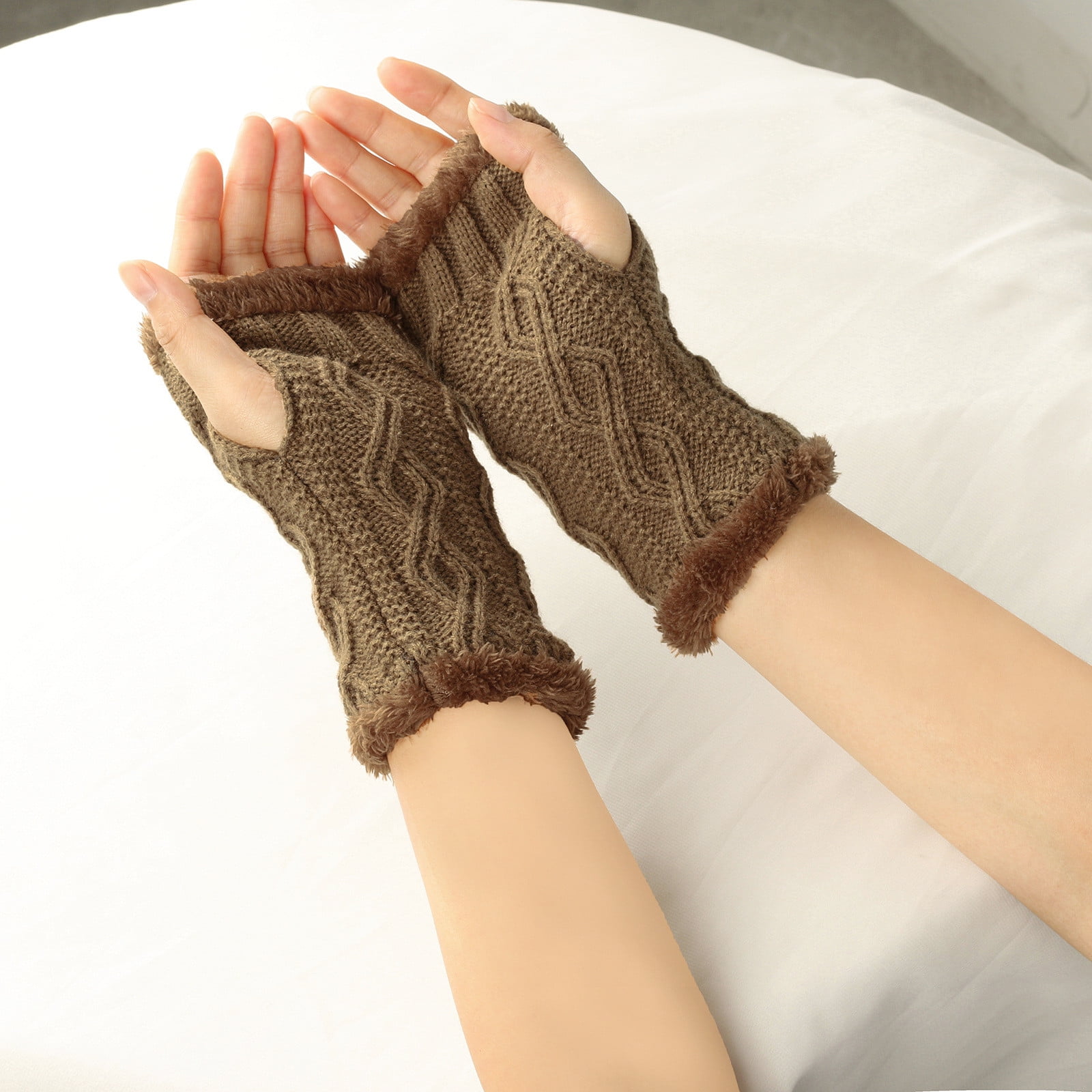 Click here for Rkstn Gloves For Women Winter Wrist Arm Warmer Sol... prices