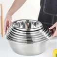 Pompotops Meal Prep Stainless Steel Mixing Bowl, Steel Light Luxury ...
