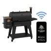 Pit Boss Lexington Onyx Edition - 500 Sq in Wood Fired Pellet Grill and ...