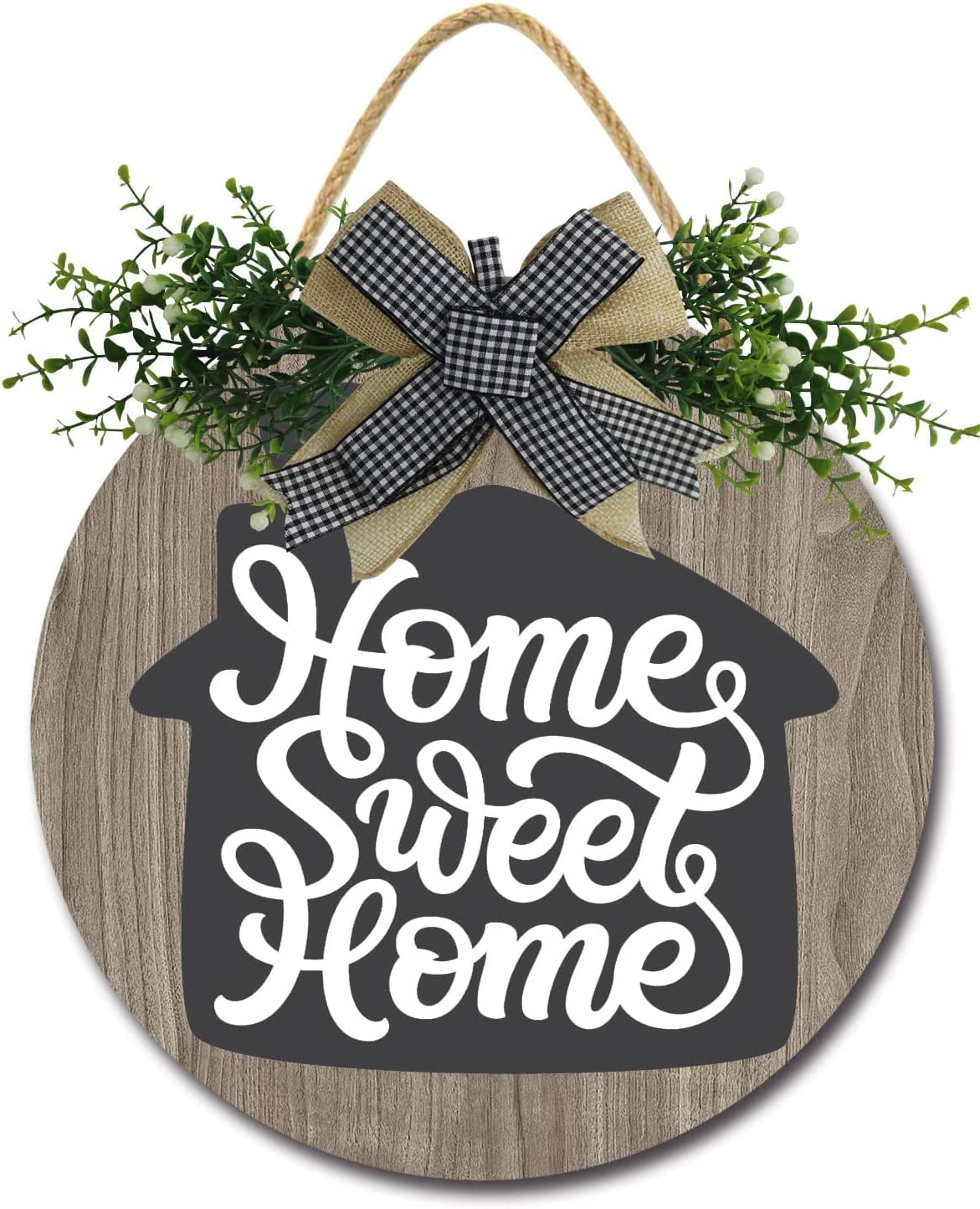 Eveokoki 12" Door Home Sweet Home 02 Wooden Hanging Interior and ...