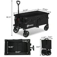 Sekey Heavy Duty Foldable Wagon with 330lbs Weight Capacity, 200L ...