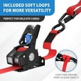 Based Retractable Ratchet Straps (2PK) 1in x 6ft - 1,500lb Break ...