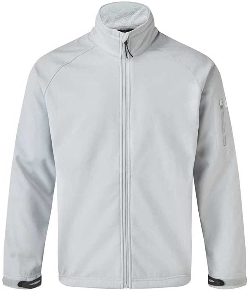 Gill Men's Soft Grey Large Team Softshell Waterproof Fleece Lined ...