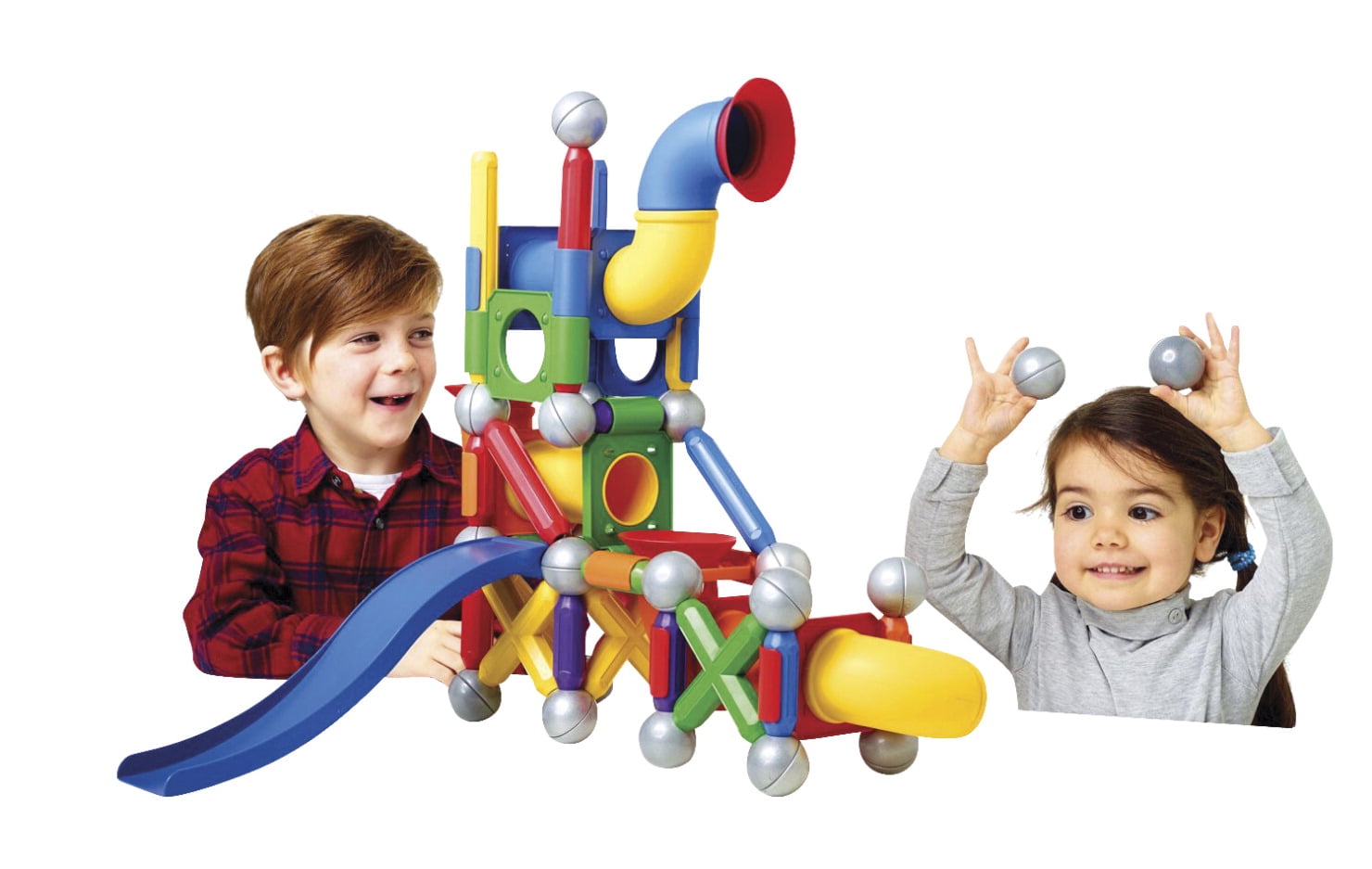 SmartMax Mega Ball Run 71-pieces Dynamic STEM Magnetic Building Set for ...