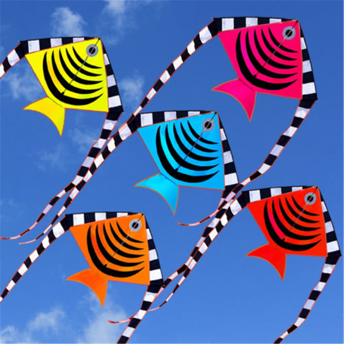 1.2m 48'' Flying Fish Kite Tail Outdoor Sport Game Children Kids Fun ...